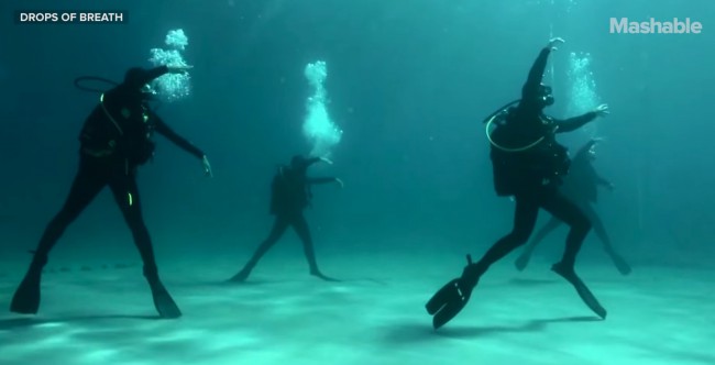 Drops of Breath Underwater Dance Performance