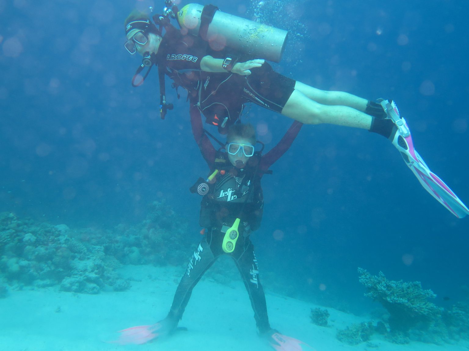 Family Diving with Three Generations