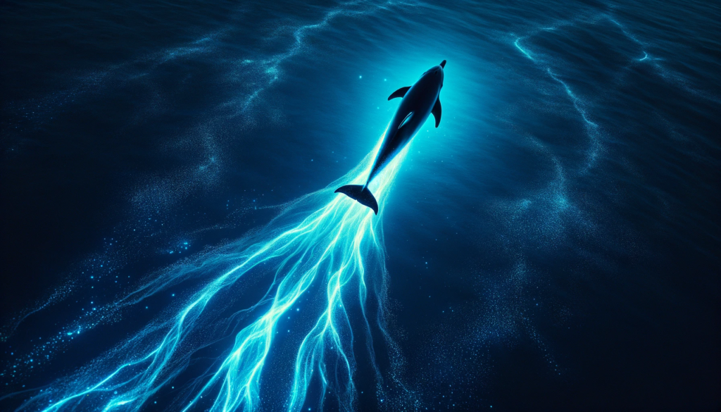 Bioluminescent Waters Create a Rarely Seen Dolphin-nomenon